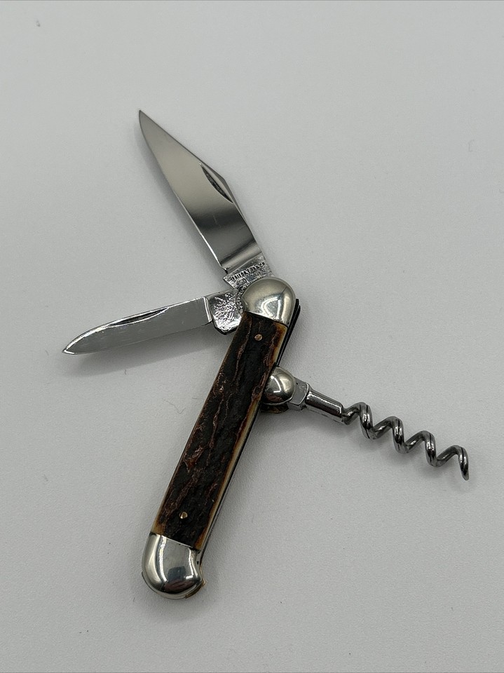VINTAGE FRIEDR ERN & CO GERMANY STAG CORKSCREW POCKET KNIFE KNIVES TOOL UNUSED | eBay
