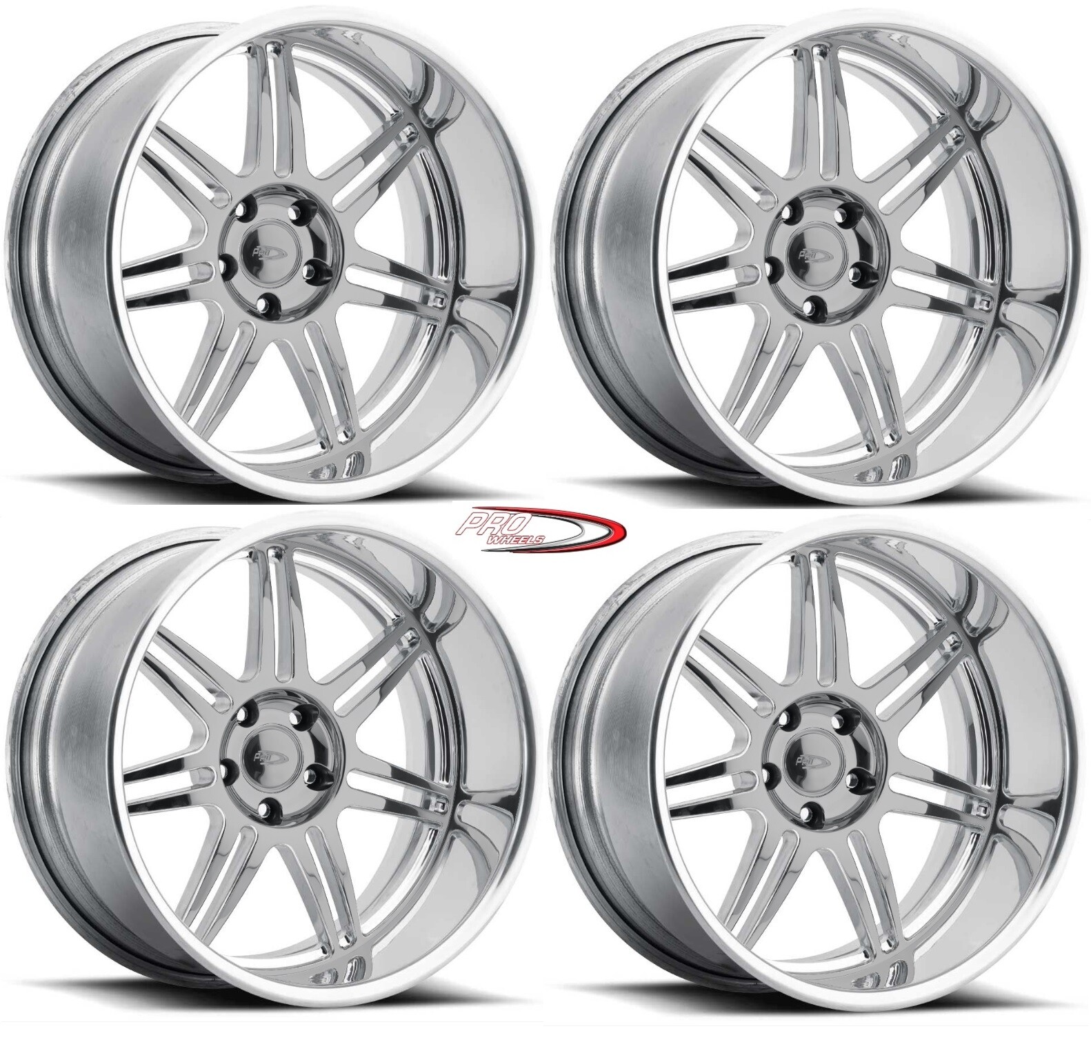 FORGED PRO TOURING WHEELS RIMS BRUSHED POLISHED LINE SPECIALTIES 20X8.5 ...