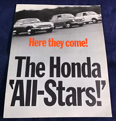 HONDA ALL STARS FOLDOUT BROCHURE | eBay UK