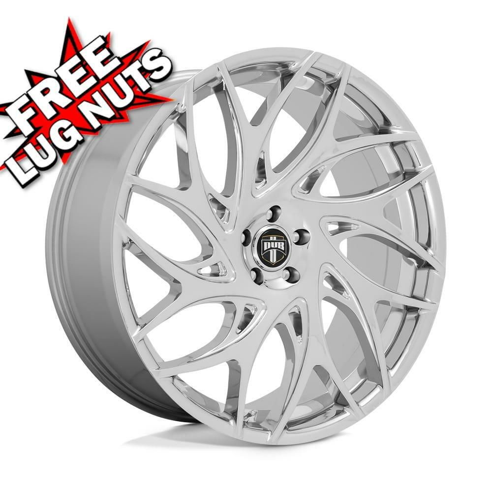 24 inch 24x10 DUB S258 G.O.A.T. Chrome wheel rim 5x5 5x127 +10 | eBay