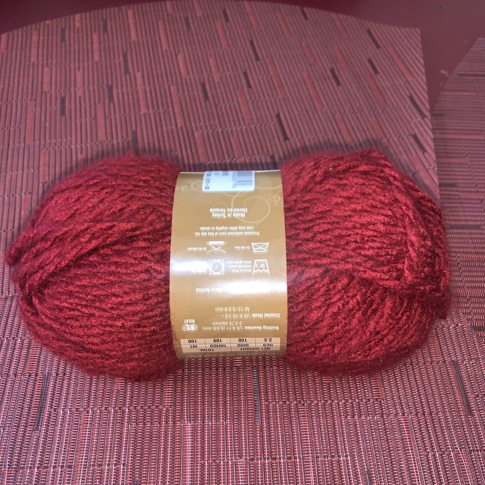 Deborah Norville Collection Serenity Chunky Solid Yarn Red Ochre | eBay