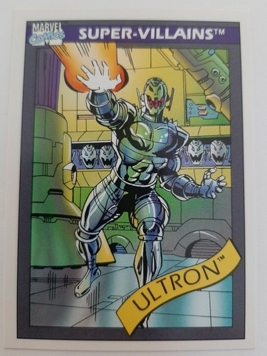 Marvel Comics Super-Villain Card #61, Ultron, MCU, Impel, 1990 | eBay