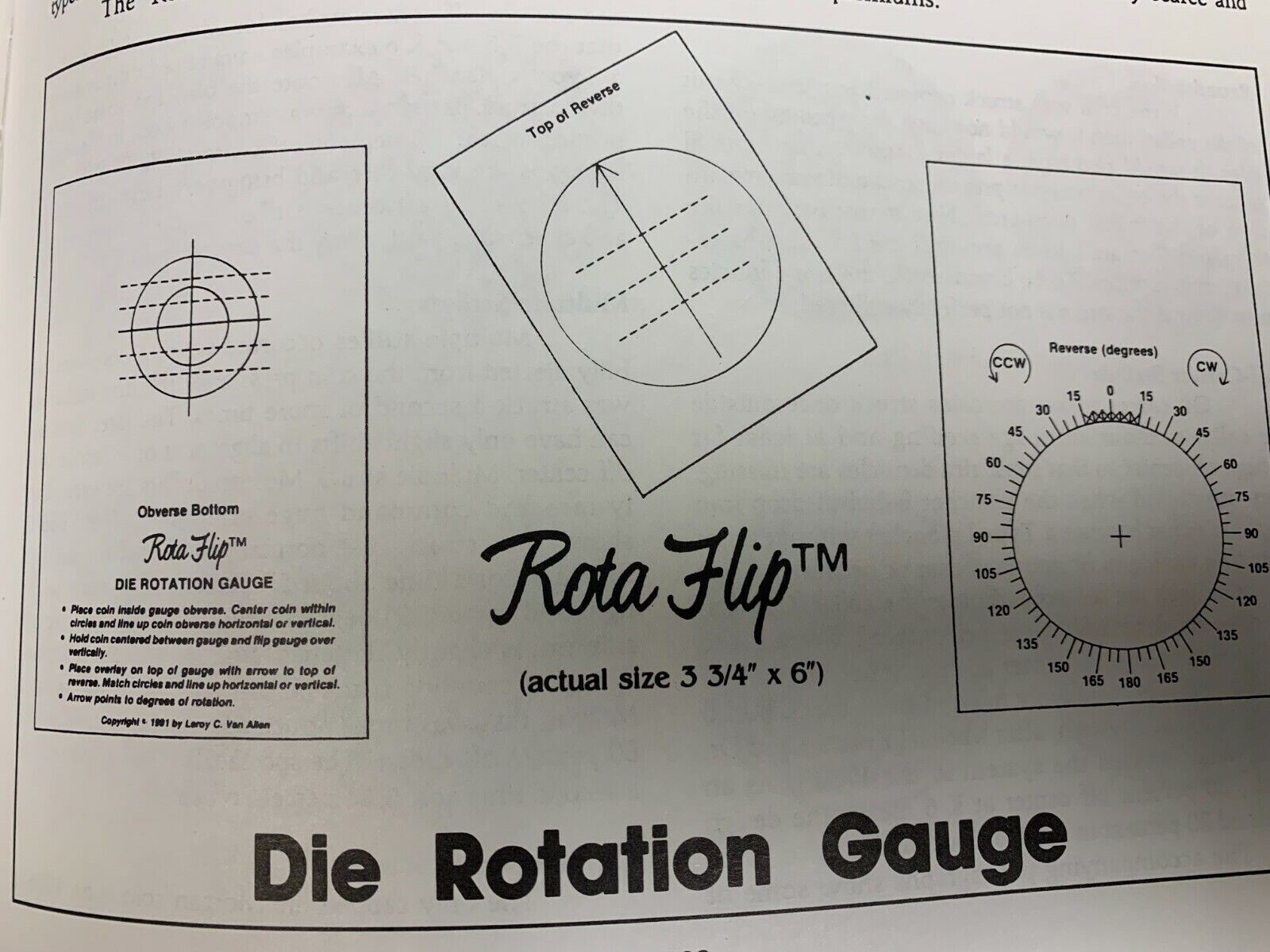Rotated Die Coin Measurements With Rota Flip New For US Coins + 2003 ...