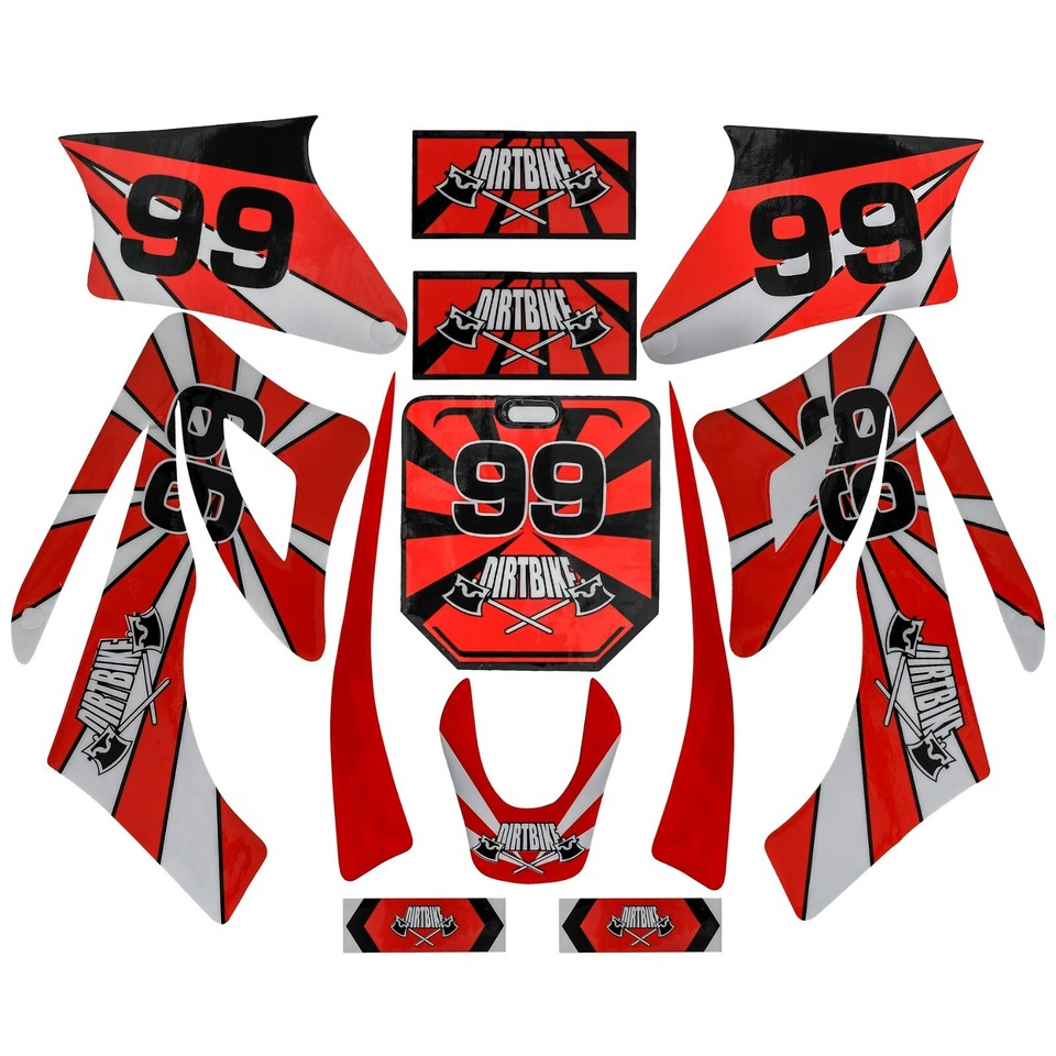 Plastics Decals Graphics Kit for Apollo Orion Atomik Dirt Pit Bike ...