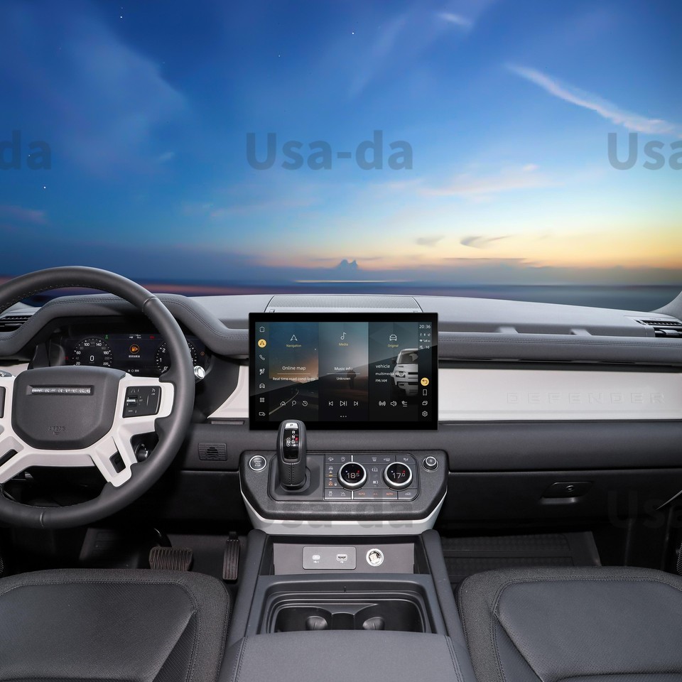 13.3" Android13 Car Radio 2Din Stereo Receiver for Land Rover Defender ...