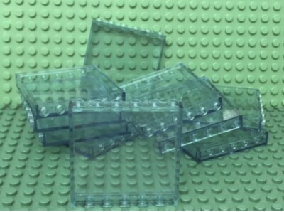 Lego 10 Pieces Trans-light Blue 1x6x5 Panel / Window / City Wall ...