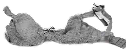 New Claudette Bardot Unlined Plunge Bra Color Concrete Gray Women's ...