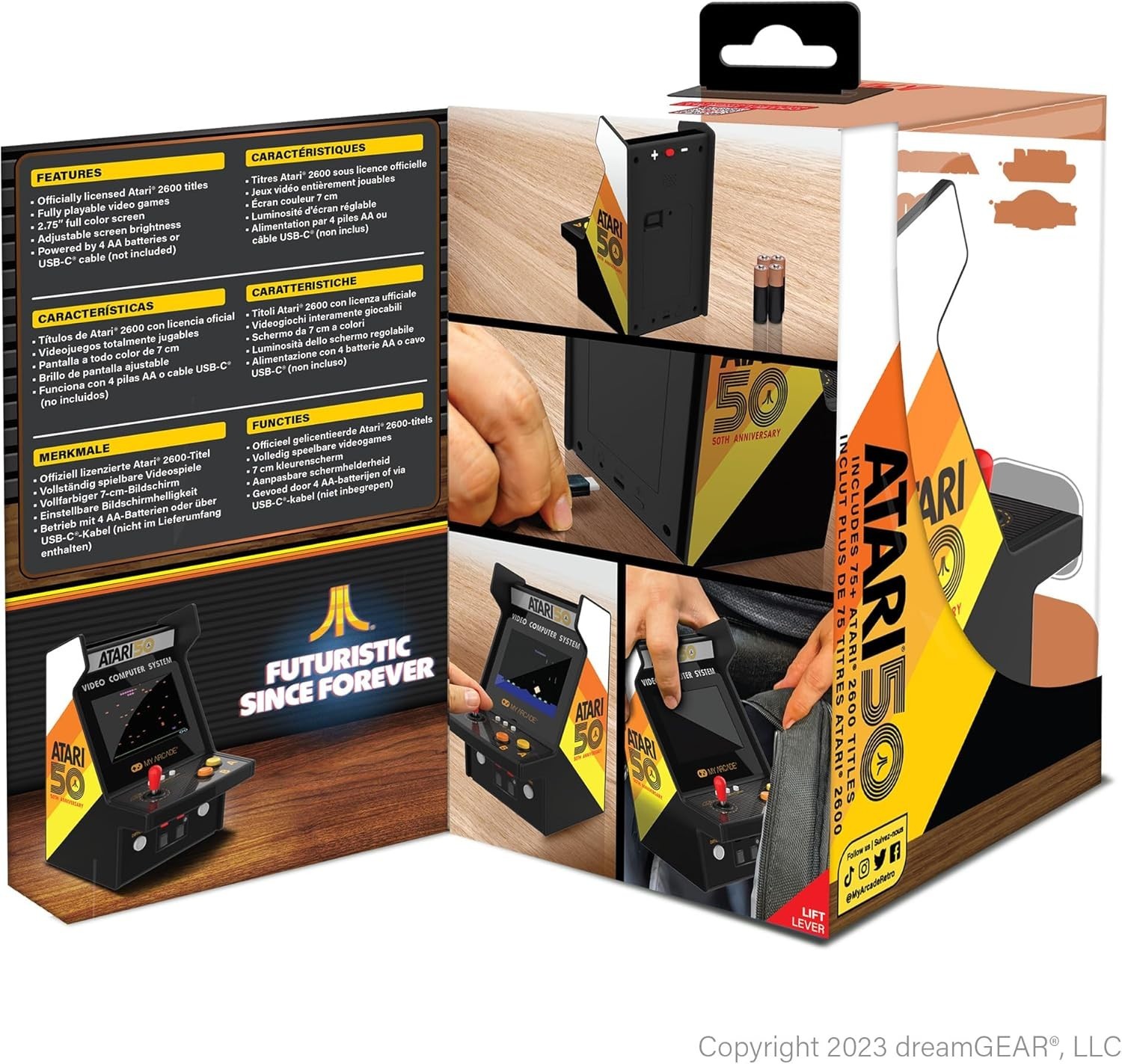 My Arcade - DGUNL-7013 Atari Micro Player Pro Portable Retro Arcade 100 ...