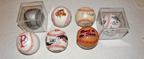 LOT OF 7 (SOME SIGNED) MINOR LEAGUE BASE BALLS (SEE LISTING) ALL ONE ...