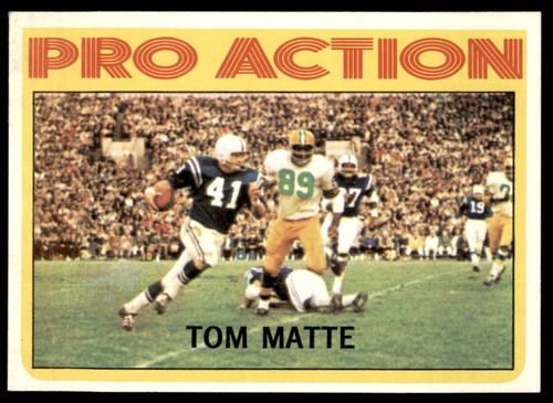 1972 Topps #131 TOM MATTE Baltimore Colts MINT | eBay
