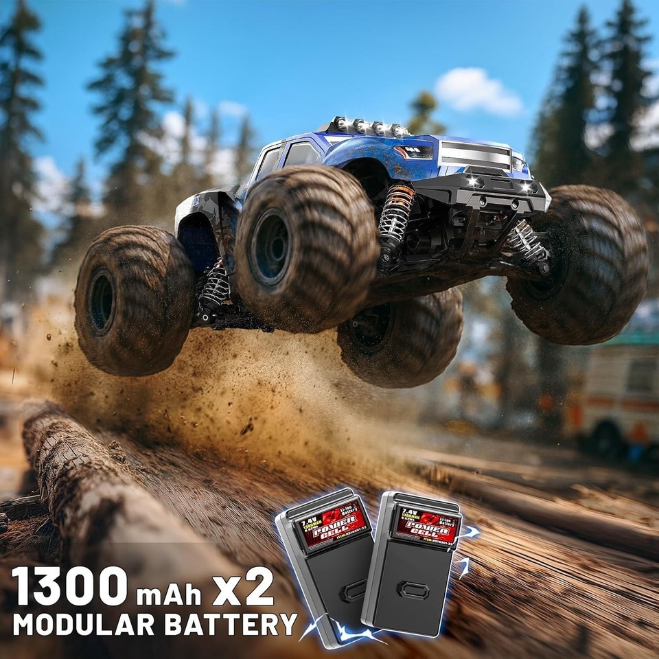 RC Cars 1:14 All Terrain Off-Road RC Truck, 4WD Fast Remote Control Car ...