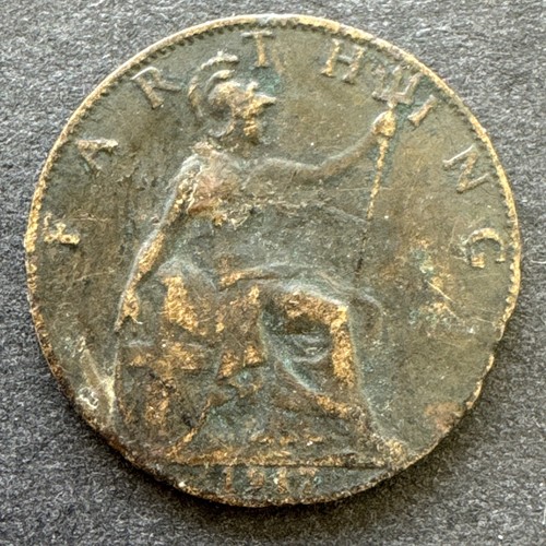 Great Britain 1917 - 1 Farthing - King George V | eBay
