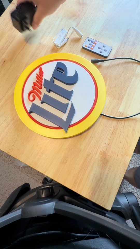 Miller Lite, Man Cave, Neon LED Sign 10" or 14" | eBay
