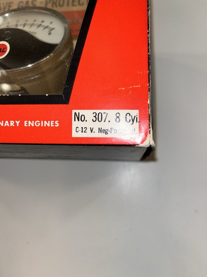 NOS Vintage RAC 1960s Tach Tachometer 8000 RPM 12 Volt Rat Rod NEW FORD ...