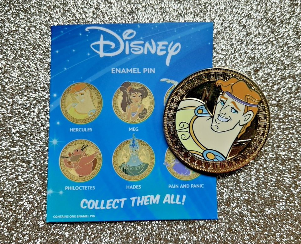 HERCULES Gold Coin Enamel Pin Badge NEW Disney BoxLunch Exclusive | eBay