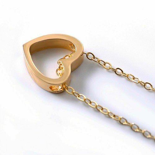 2026 Fashion Women Heart Silver Plated Chain Pendant Charm Necklace ...