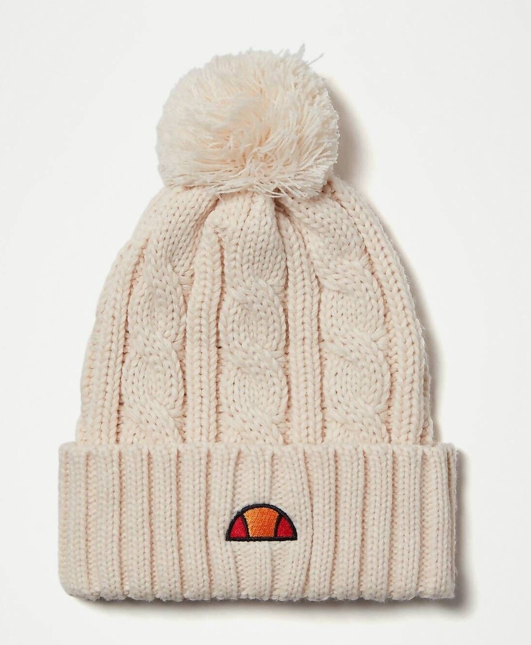 Ellesse Women's Hanna Pom Bobble Fashion Woolly Beanie Hat Headwear Off ...
