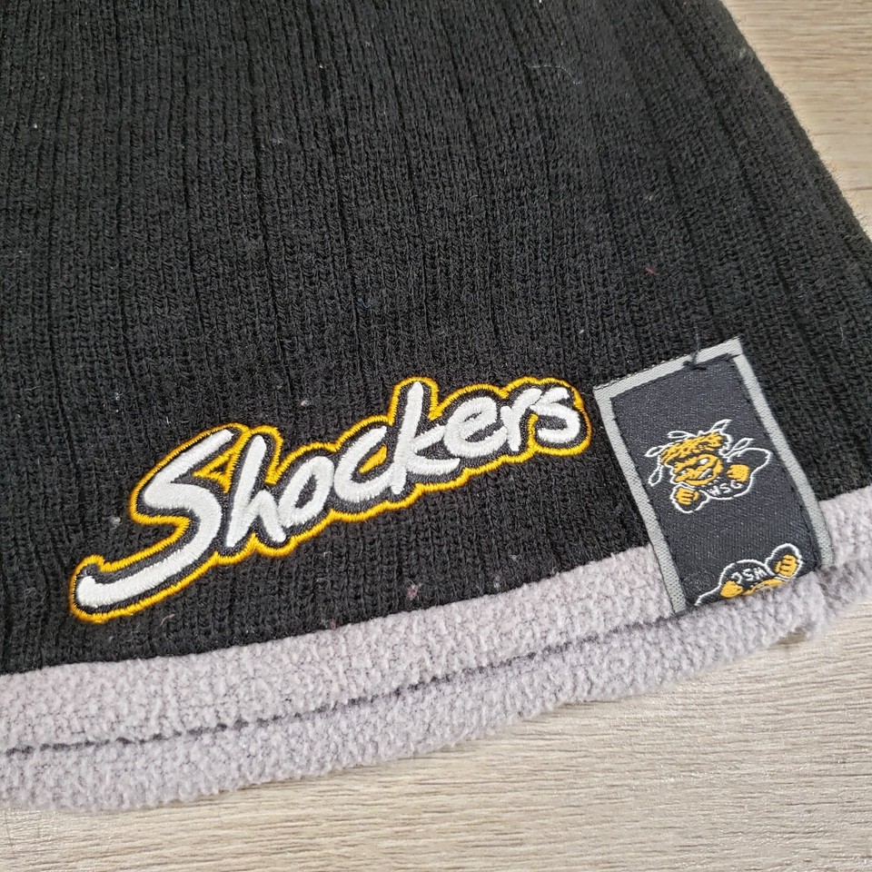 WSU Shockers Beanie Knit Cap Hat Whichita State University Black Fleece ...