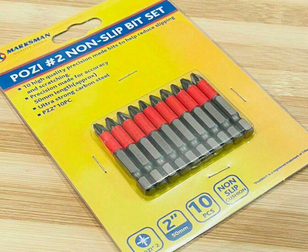 10 x Philips PZ2 POZI Electric Screw Screwdriver Drill Bit Bits Set ...