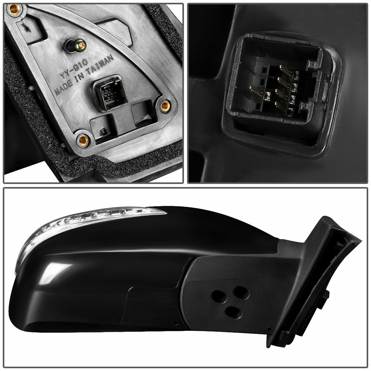 FOR 2010-2015 HYUNDAI TUCSON OE STYLE POWER+SIGNAL RIGHT DOOR MIRROR ...