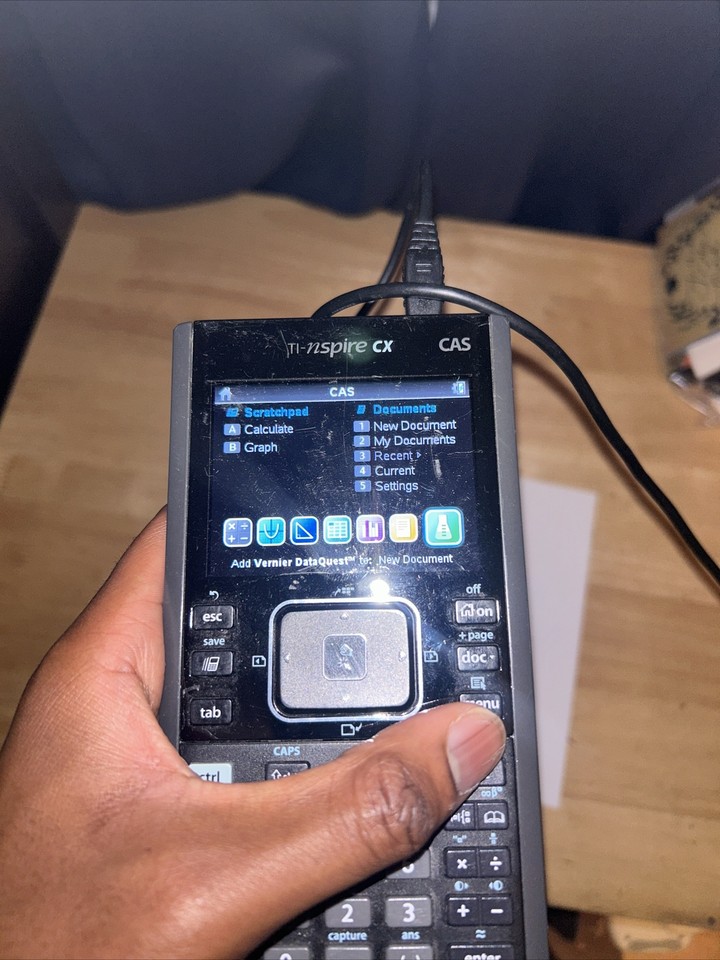 Texas Instruments TI Nspire CX CAS Graphing Calculator with charger And ...