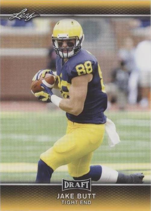 2017 Leaf Draft - Jake Butt #30 Gold (RC) for sale online | eBay