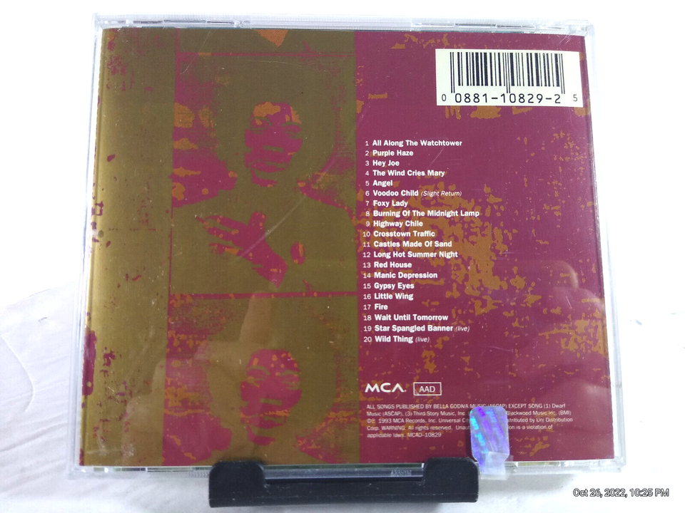 Jimi Hendrix - The Ultimate Experience (CD, Apr-1993, MCA) 8811082925| eBay