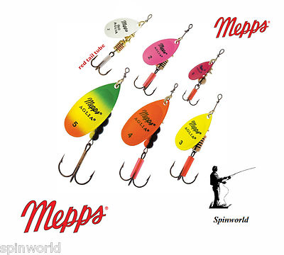 Mepps Aglia FLUO variety sizes & colours Original Mepps straight from ...