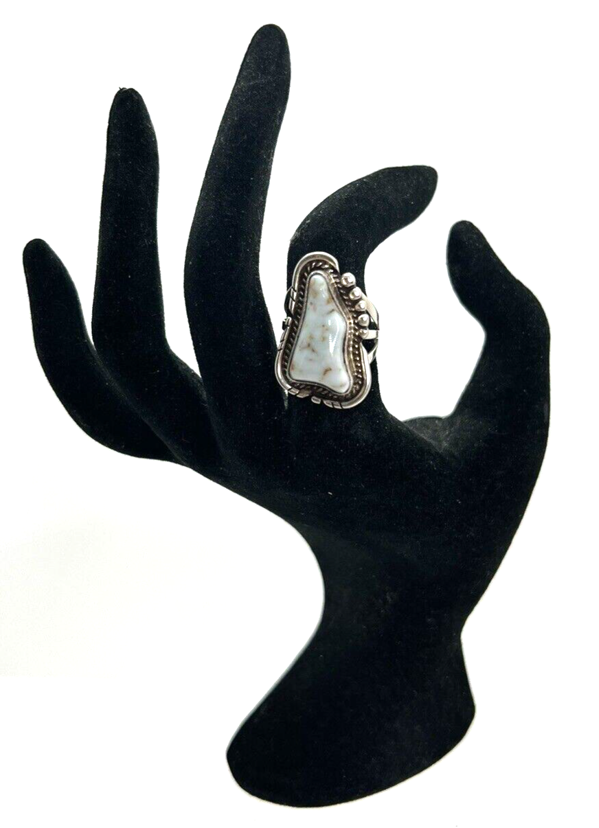 Vintage Sterling Silver Ramona Loloma Poleyma Hopi Stone Ring Size 7.5 ...