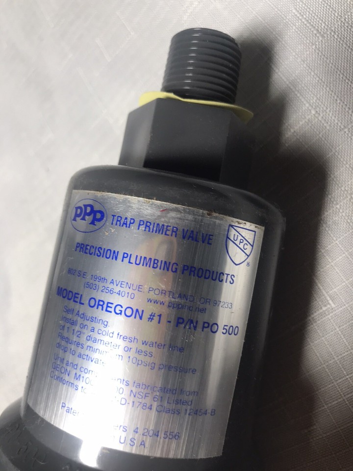 Precision Plumbing Products PPP PO-500 1/2 Trap Primer Valve | eBay