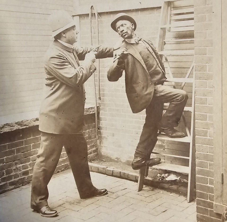 Antique 1900s Philadelphia Police Officer Cabinet Action Photograph 7 ...