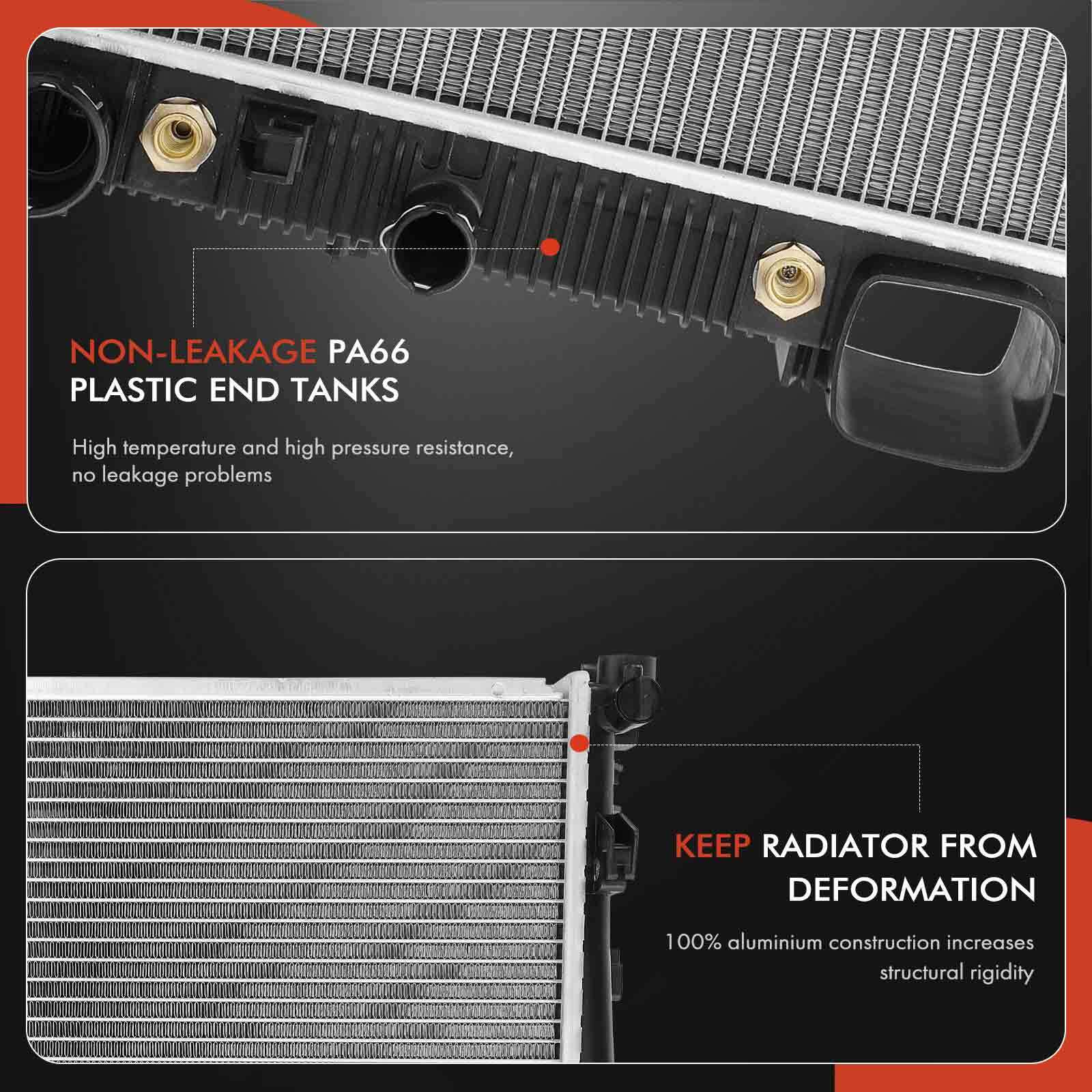 A-Premium Radiator & AC Condenser Cooling Kit for Benz C216 CL550 2007 ...