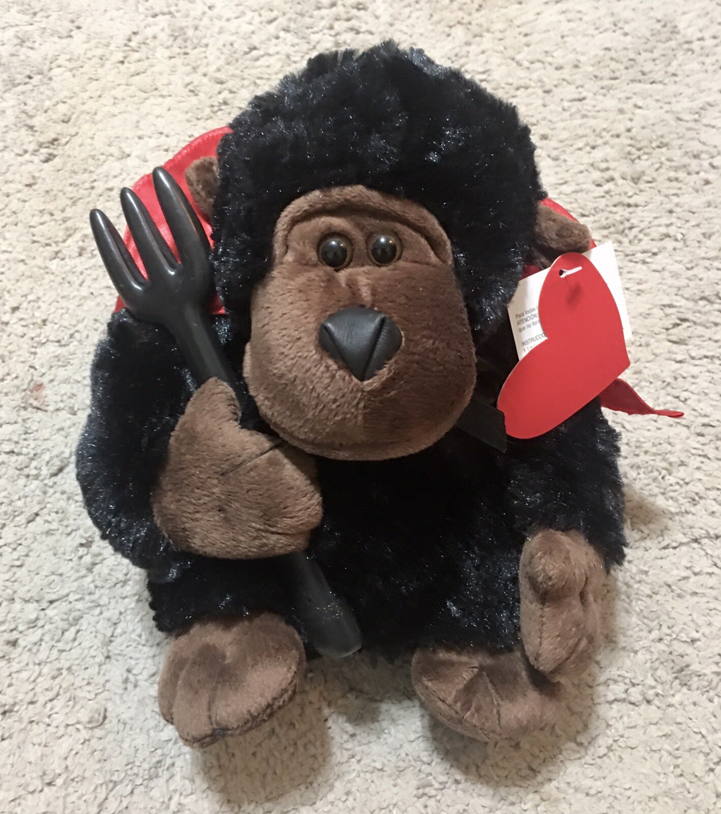 9 “ Plush Stuffed Gorilla Toy Soft Cuddly Dan Dee Collectors Choice New ...