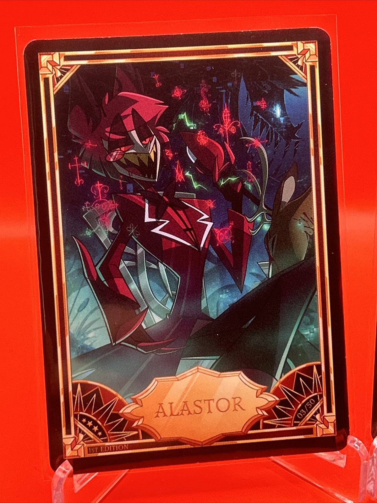 Hazbin Hotel Trading Cards 03/50 Alastor & 04/50 Alastor's Microphone ...