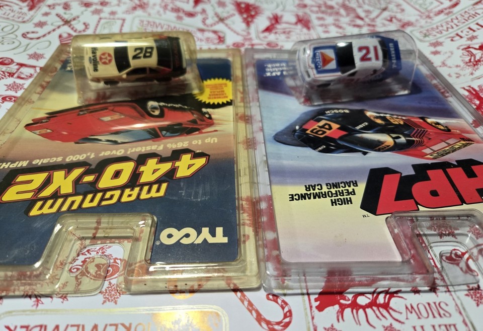 Tyco Neil Bonnett citgo and Davey Allison havoline slot cars in package ...