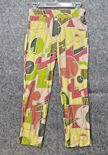 Moda International 100% Silk Lounge Fun Print Pants Size 4 Lightweight ...