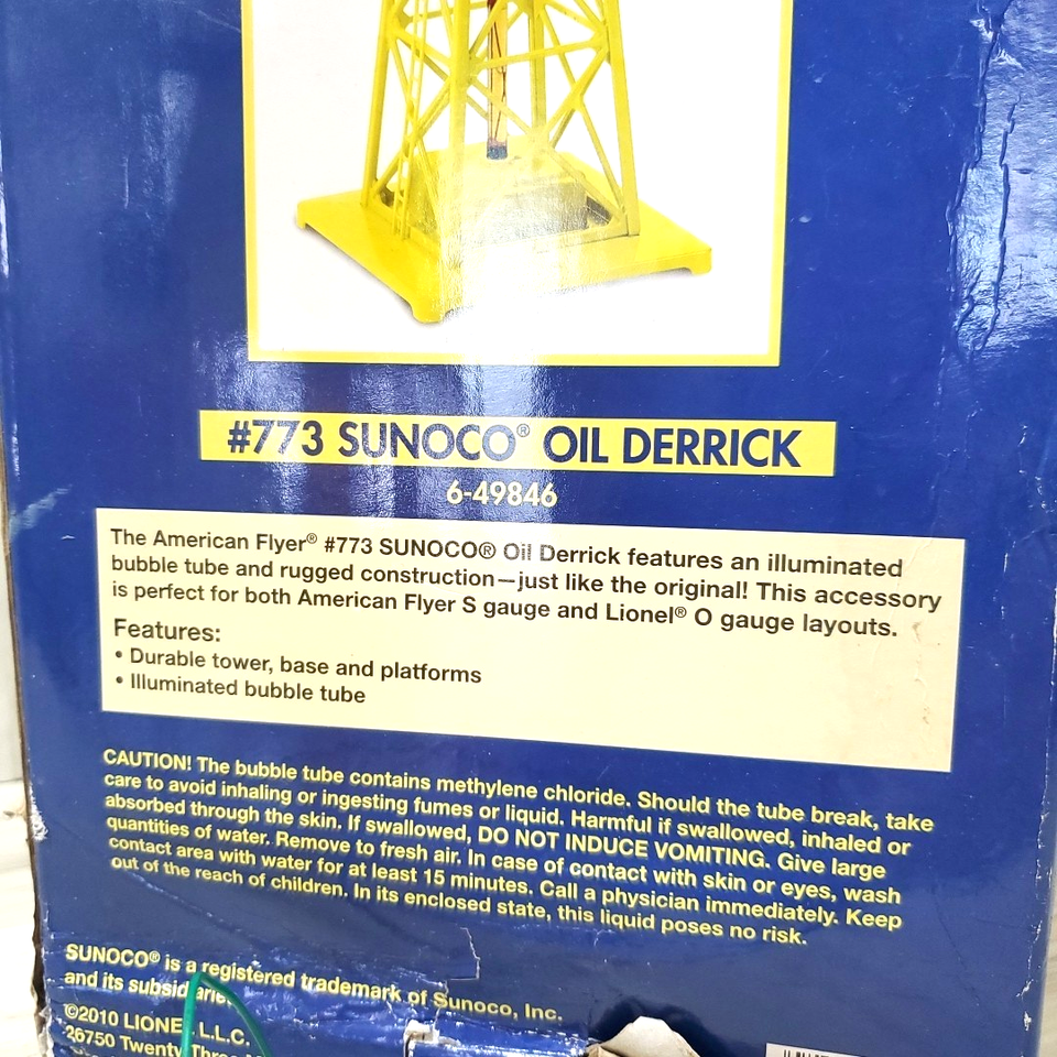 American Flyer No.773 / 6-49846 SUNOCO Oil Derrick Tower / S Gauge / MIB. Bubble | eBay