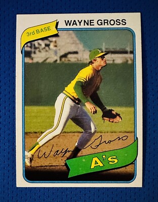 1980 TOPPS #363 WAYNE GROSS OAKLAND A's NM-MT+ or BETTER 1977 ALL STAR ...