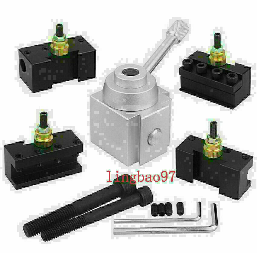 1Set Mini Quick Change Tool Post Holder Aluminum Alloy Kit For Table ...