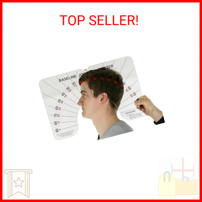 Baseline 12-1076 Large Joint Arthrodial Protractor Goniometer, Cervical ...