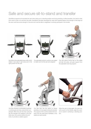 Handicare QuickMove Sit-To-Stand SystemRoMedic Patient Transfer Lift ...