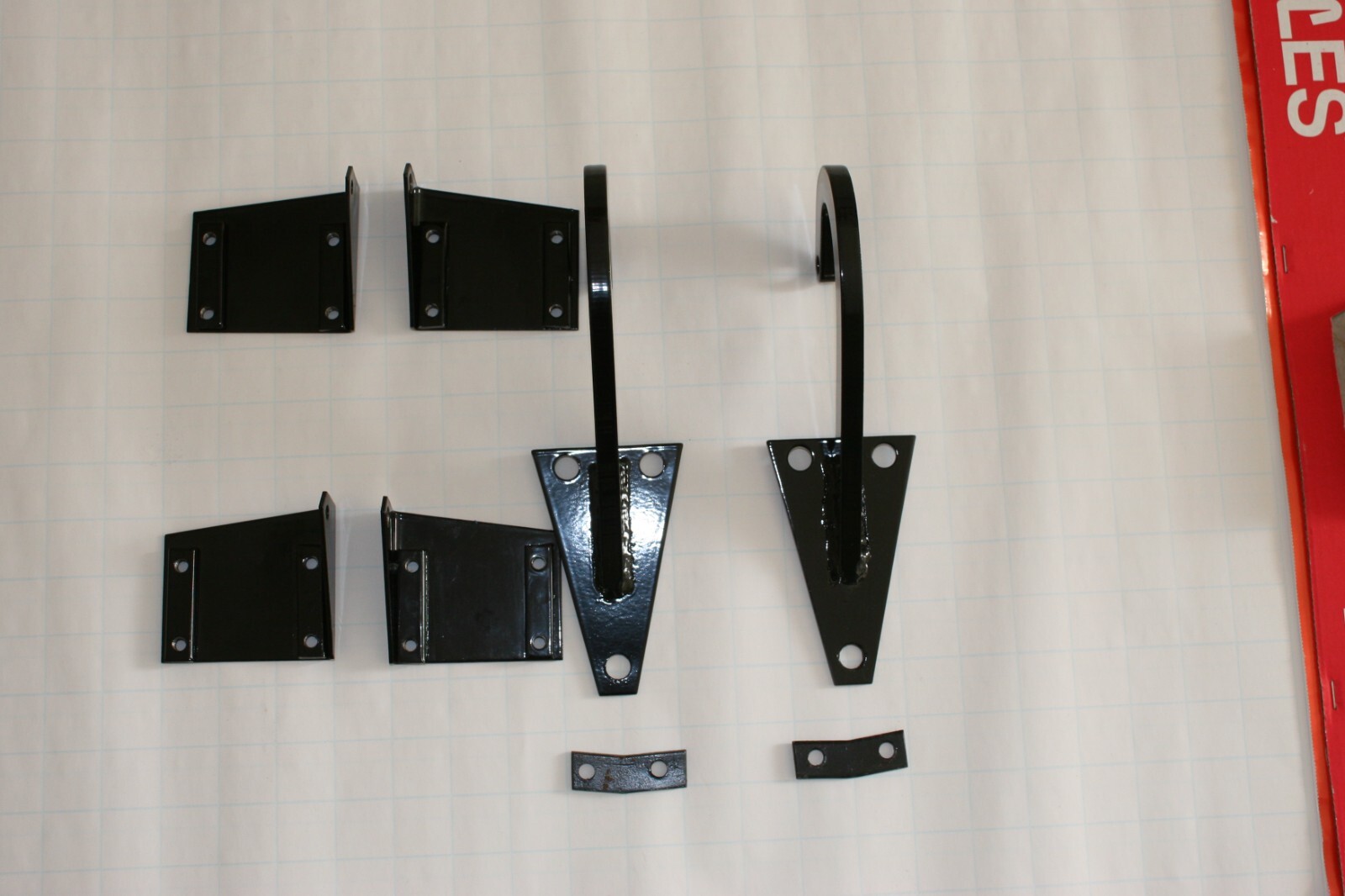 JAGUAR XK-140 Boot Hinges OEM - Powdered Coated | eBay