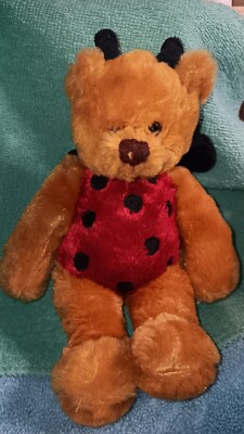 Plushland ladybug Teddy bear 9" plush stuffed animal beanie | eBay