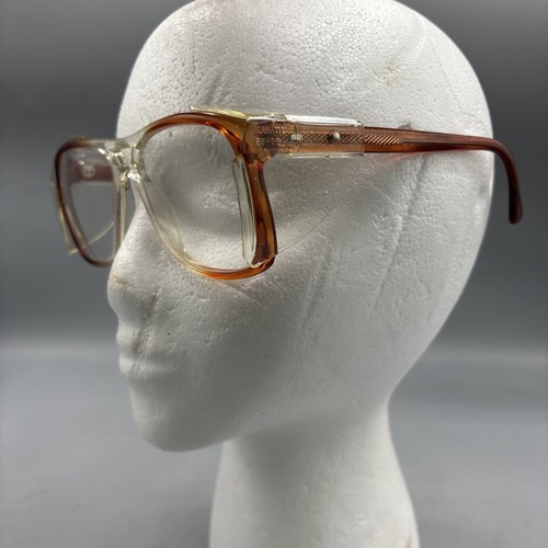 Titmus Vintage Brown Nerd Frames BCG Two Tone Eyeglasses 5 3/4 Safety ...