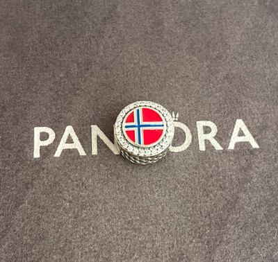Pandora Norway Flag Charm S925 Sterling Silver | eBay