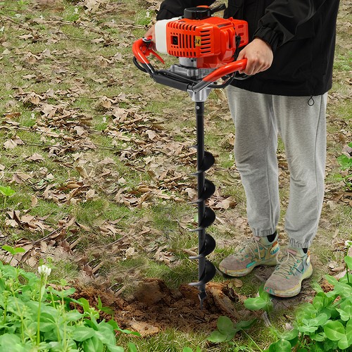 52cc 2Stroke Air-cooled Gas Powered Earth Auger Digging Machine Post ...