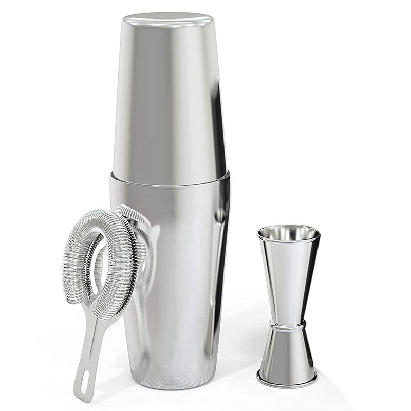 Cocktail Shaker Set: Professioneller Shaker, Cocktail Sieb und Jigger ...