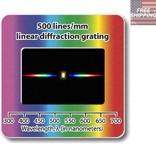 Made in USA 500 Line/mm Diffraction Grating Slides - 25 Pack for Fun Experiments | eBay