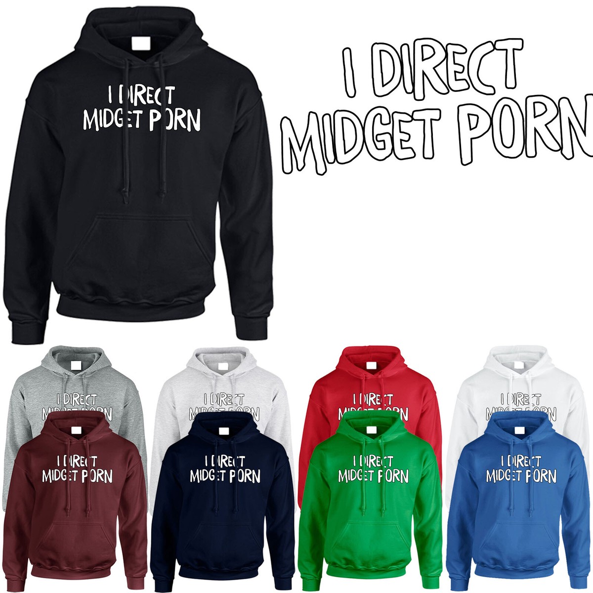Funny Midget Quotes I Direct Midget Porn Mens Hoodie Funny Meme Joke