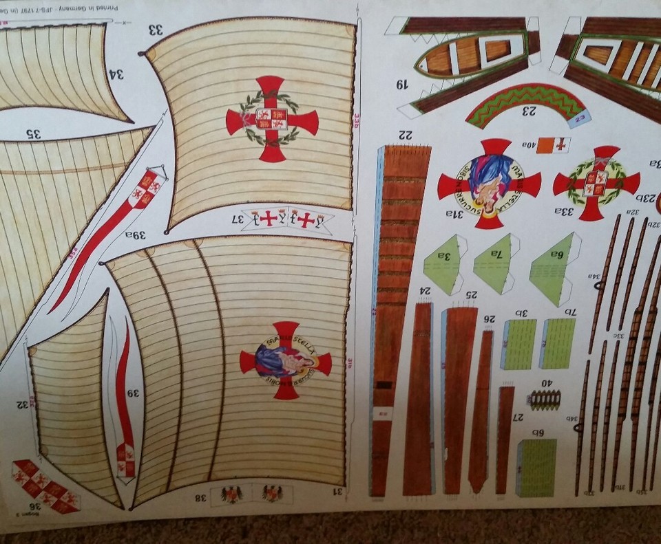 JFS Paper Model Santa Maria von 1492 | eBay